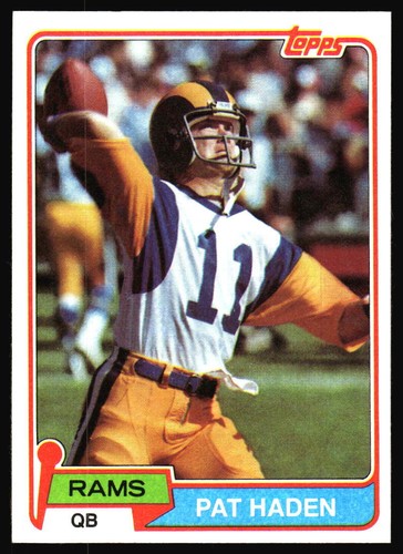 1981 Topps Pat Haden #445 Los Angeles Rams | eBay