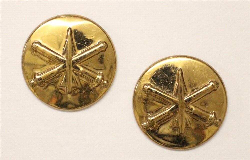 U.S. Army Enlisted Collar Pin set 7742: Air Defense Artillery, pair ...