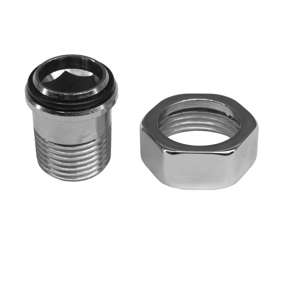 3/4 x 1/2 Inch Union Radiator Valve Tail, Chrome, BSP Threads | eBay UK