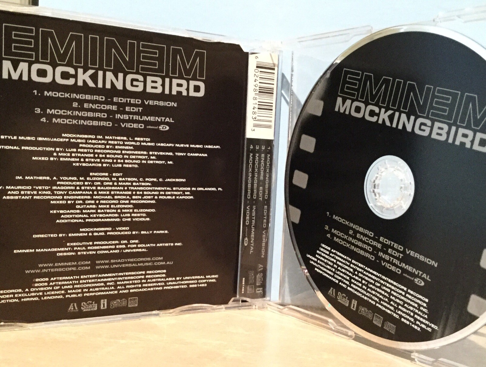 eminem cd Mockingbird 2005 Australian Release 4 Track Single | eBay ...