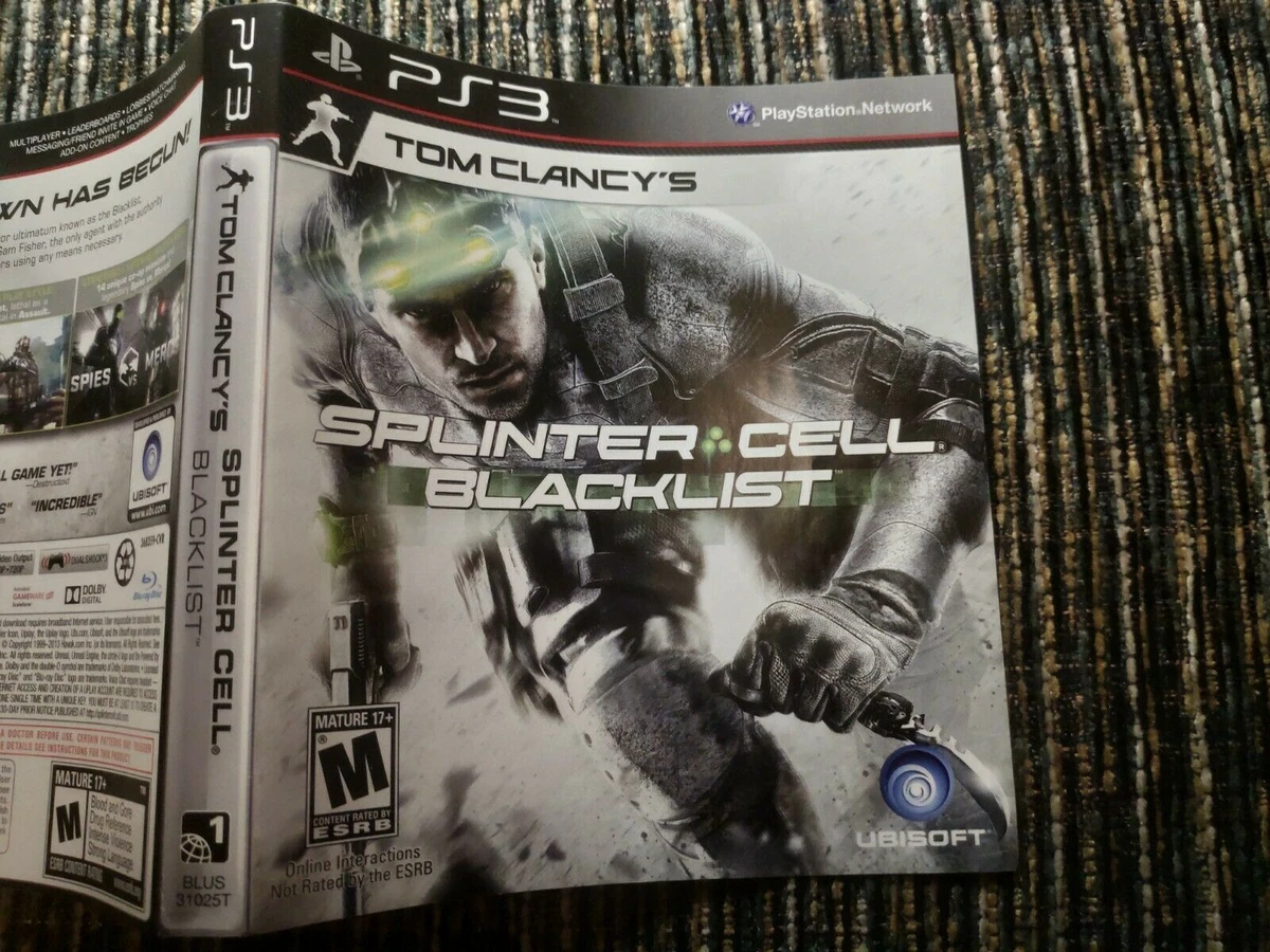 Splinter Cell Blacklist Cover Ps3