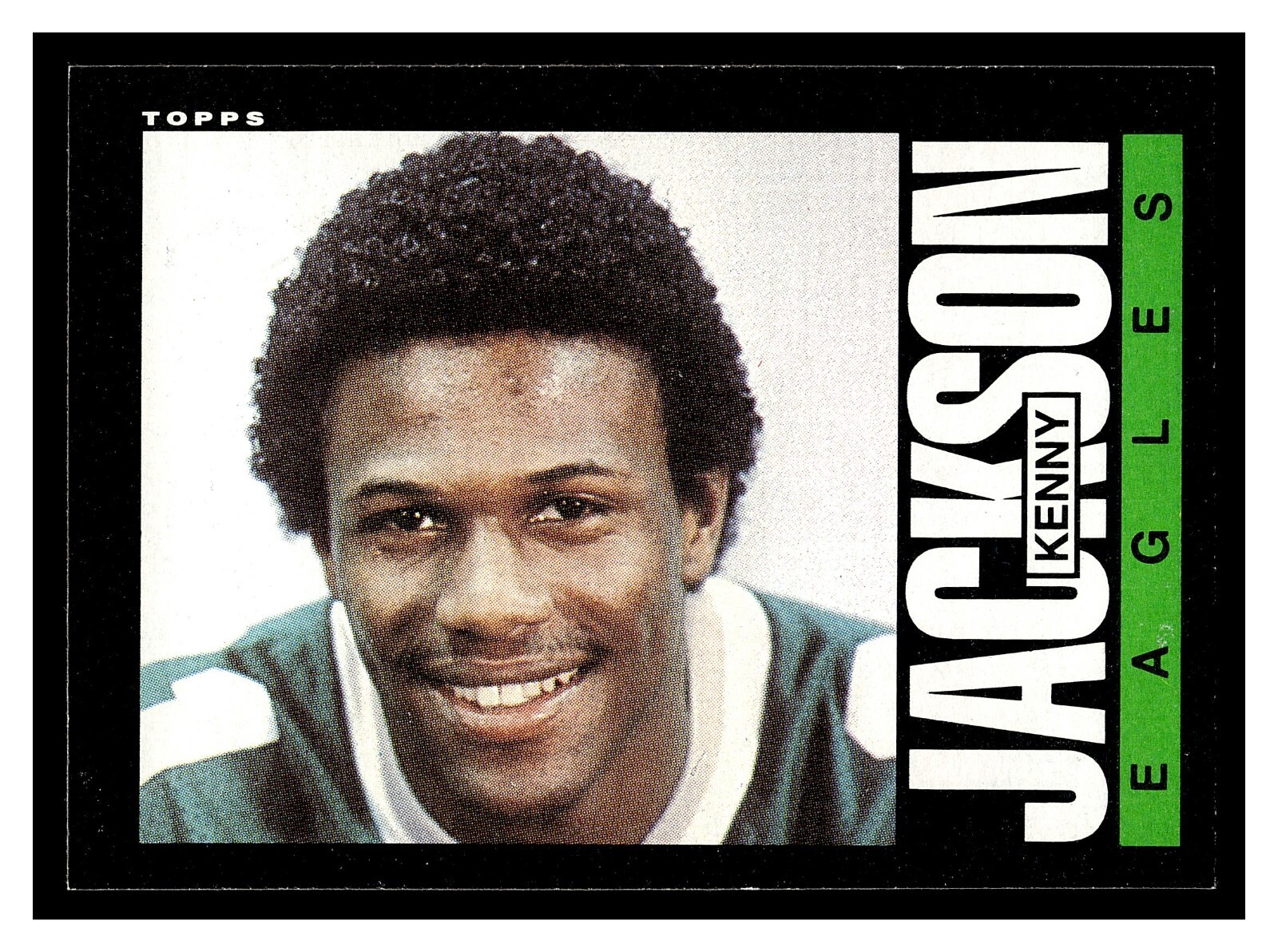 1985 TOPPS FOOTBALL KENNY JACKSON #131 ROOKIE CARD EAGLES HIGH GRADE ...