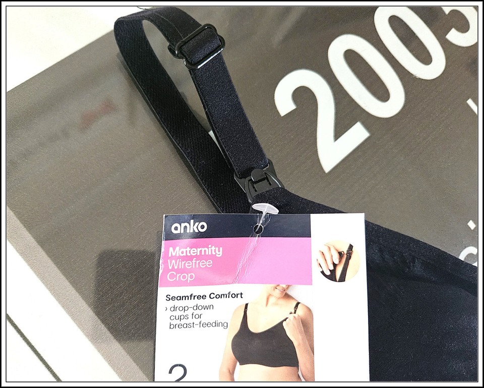 Anko-*-Woman's-Size 20-Seamfree-W/Free-Padded-Maternity Crop Bra-Back ...