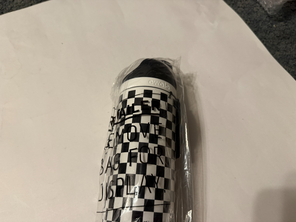 Owala Birthday Bash 2024 24 Oz Later Skater Black And White Checker ...