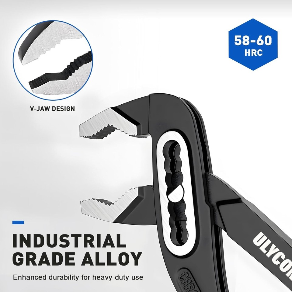 7 inch Channel Locks Plier, 6 Positions Adjustable Water Pump Pliers ...