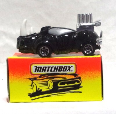 MJ7 Matchbox - 1996 Yellow Box - MB53 Rhino Rod - Black | eBay