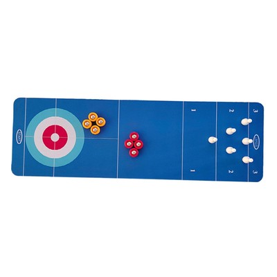 Portable Indoor Shuffleboard Table Game with Game Mat for Adults | eBay