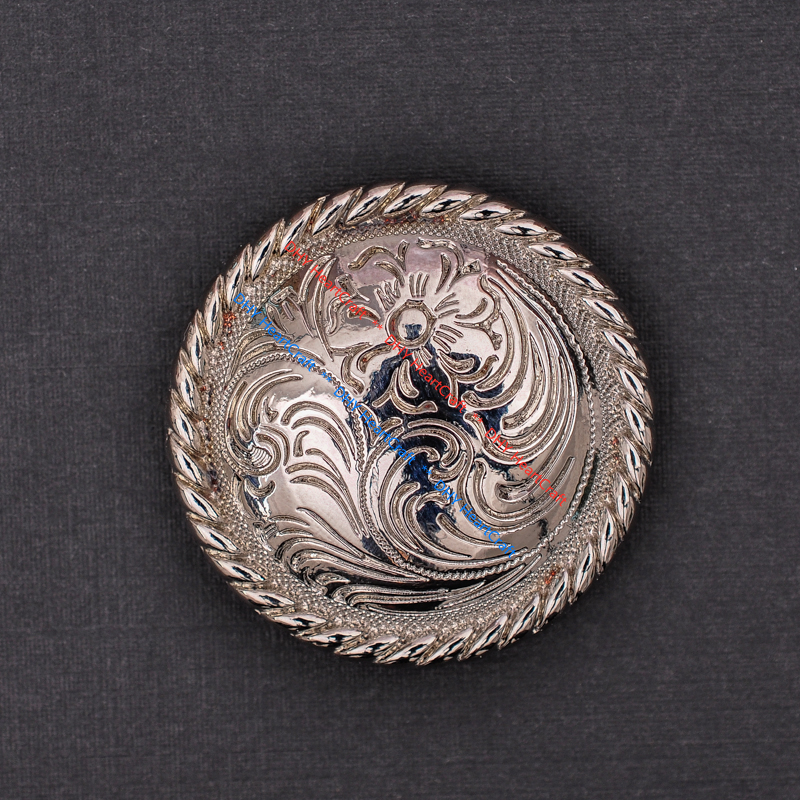 37MM 10X Silver HEAVEY WESTERN TRIBAL FLOWER SADDLES Bridle CONCHOS ...