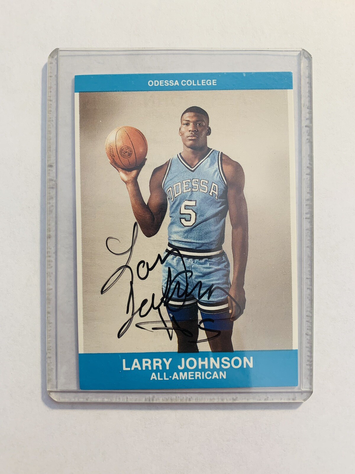 Autographed Larry Johnson Jr. College sports card Plus NBA Rookie Card ...