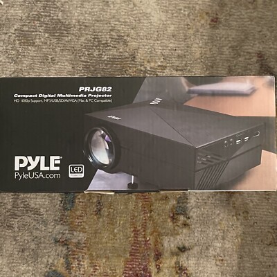 Pyle Home Projector PRJG82 1080p HD Compact Digital Multimedia ...