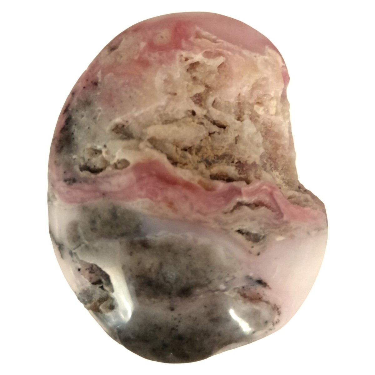 Pink Peruvian Opal 8mm Pink Peruvian Opal Plain Round Beads On Vermeil