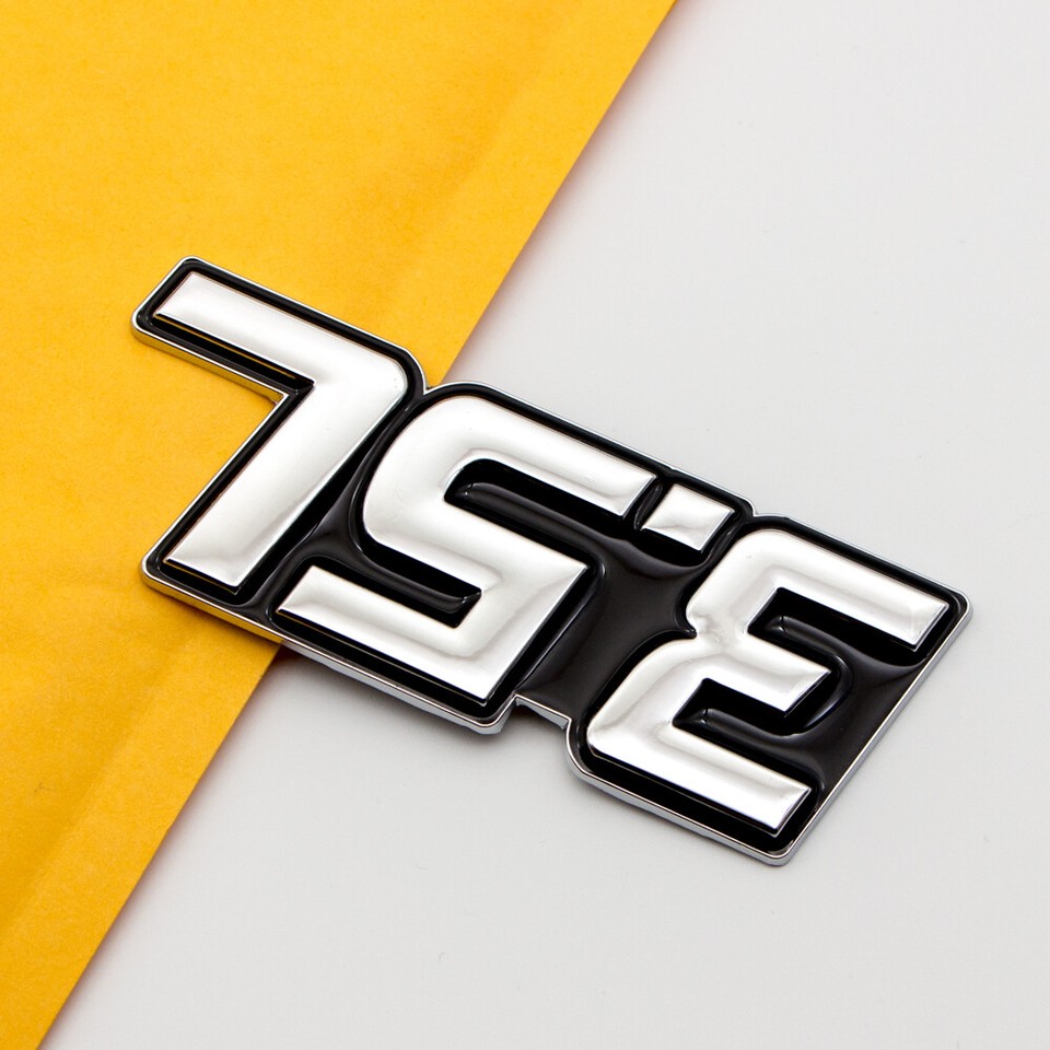 2x Metal Silver & Black 3.5L Car Engine Emblem 3D Logo V6 V8 Sport ...