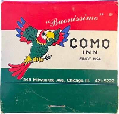 Como Inn, Chicago, Illinois, Matchbook Matches Unstruck | eBay