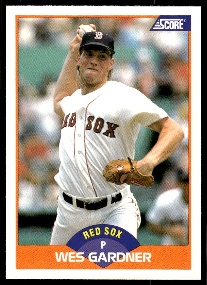 1989 Score Baseball Card Wes Gardner Boston Red Sox #412 | eBay