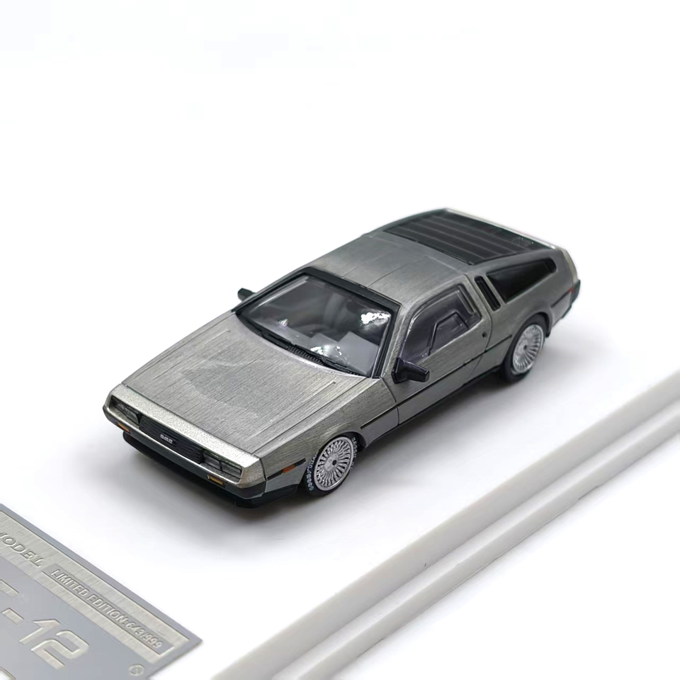 1:64 Back to the Future MJ Time Car Movie Alloy Car Model Finished ...