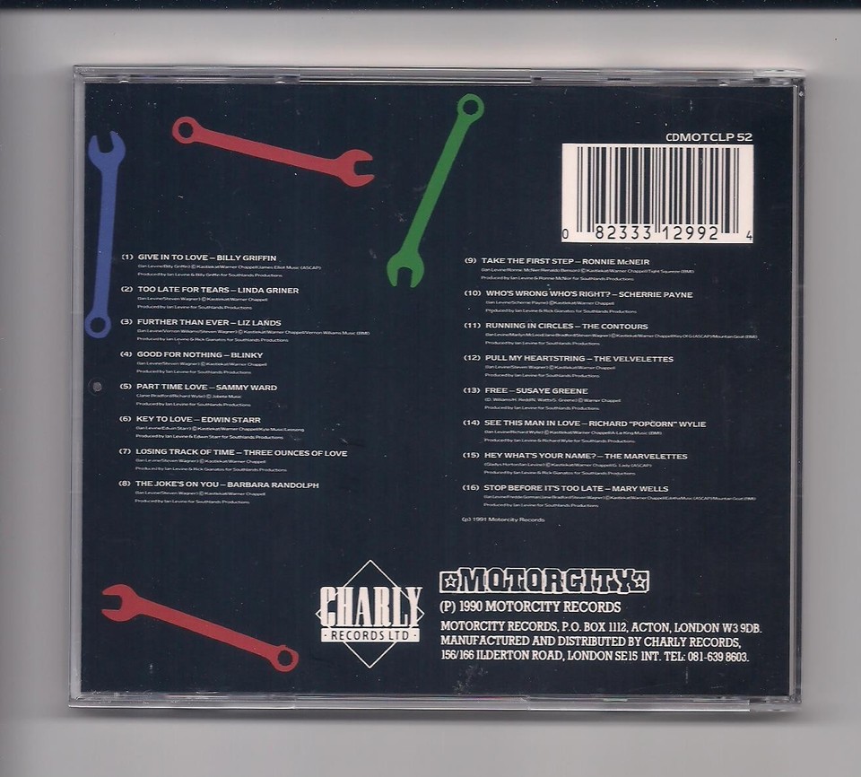 GARAGE GROOVES OF DETROIT CD Marvelettes, Billy Griffin, Liz Lands ...