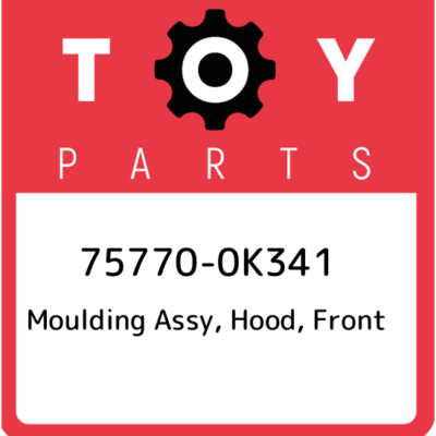 75770-0K341 Toyota Moulding assy, hood, front 757700K341, New Genuine ...