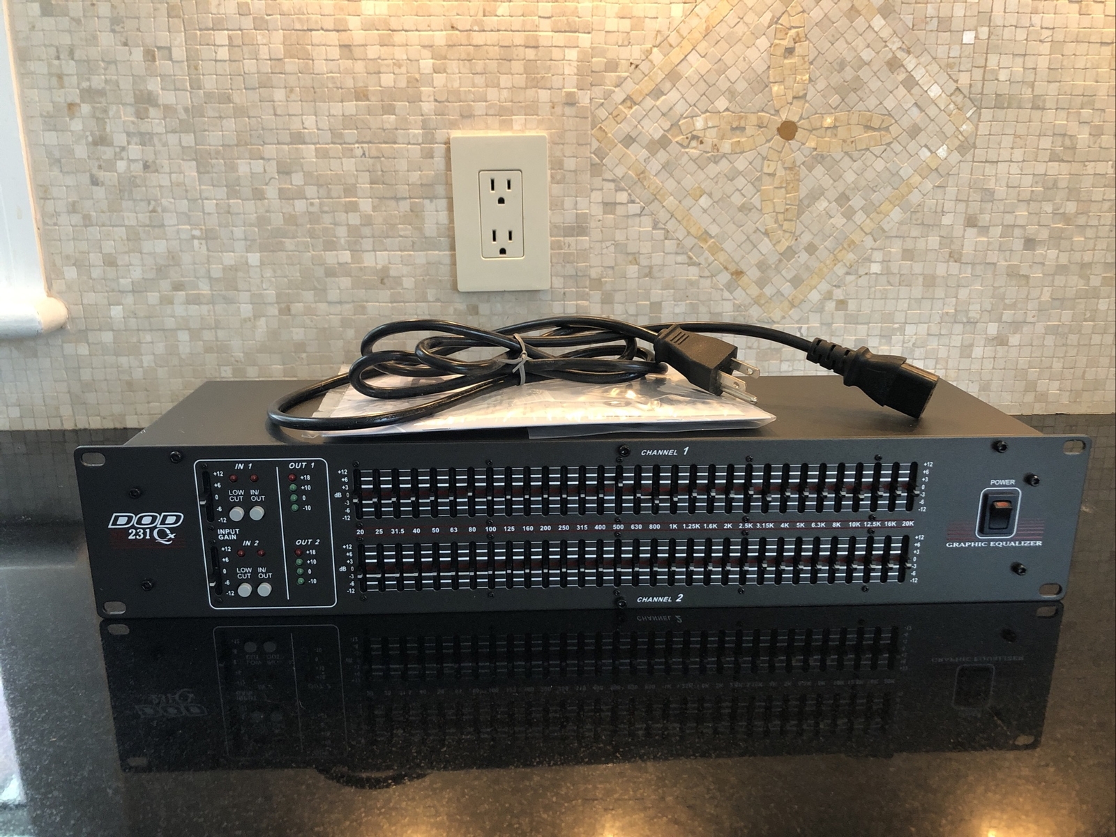 New Boxed DOD SR231 Q XLR Graphic Equalizer Owner's Manual & Power Cord ...