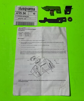 Genuine OEM Husqvarna 532422783 Service Interlock Kit for ST2106 Snow ...