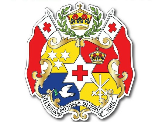 Tonga Shield Tongan Coat Of Arms Vinyl Flag Waterproof Car Sticker 105 ...