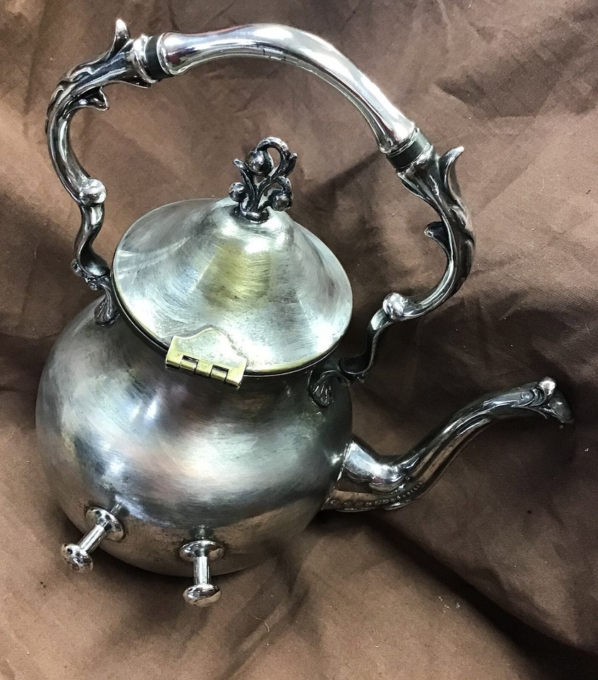 #2 Antique Copper Silver-Plated Teapot | eBay