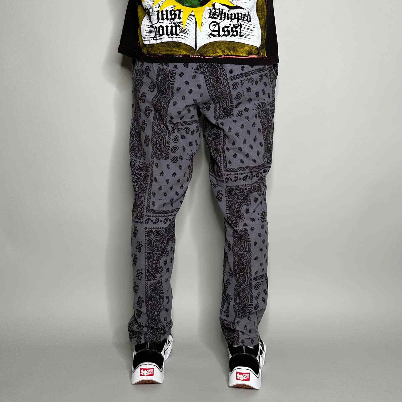 No Boundaries Bandana Style Sweatpants Mens S Relaxed… - Gem