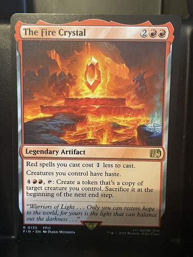 The Fire Crystal #135 NM/M Final Fantasy MTG Magic Red Rare Artifact ...