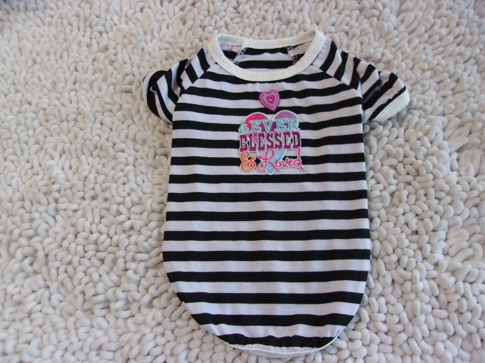 dog shirt,black striped,"4EVER BLESSED&Loved,Small(size details in ...