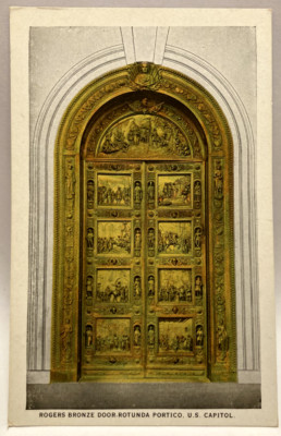 Rogers Bronze Door, Rotunda Portico, US Capitol, Washington DC Vintage ...