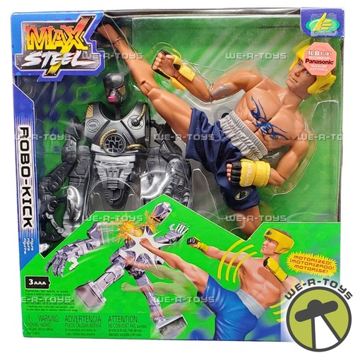 Max Steel Robo-Kick 12" Motorized Figure with Exploding Robot 2003 ...