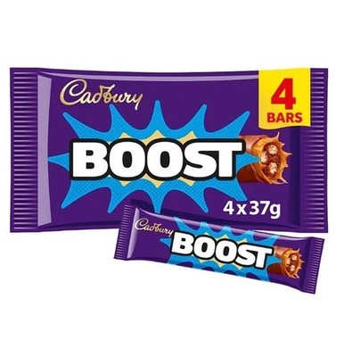 Cadbury Boost Chocolate Bar 4 Pack Multipack 148g Free & Fast Delivery ...