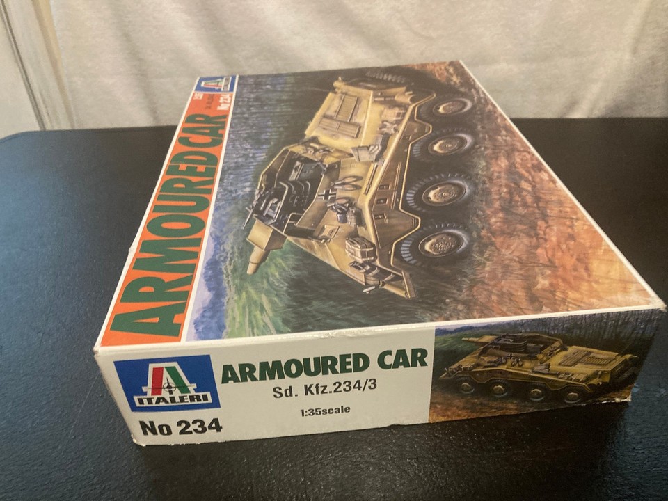 Italeri Model Kit - German Armoured Car Sd.Kfz 234/3 #234 Warhammer ...