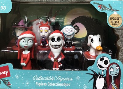 Disney Nightmare Before Christmas Collectible Figures 6 Pc | eBay