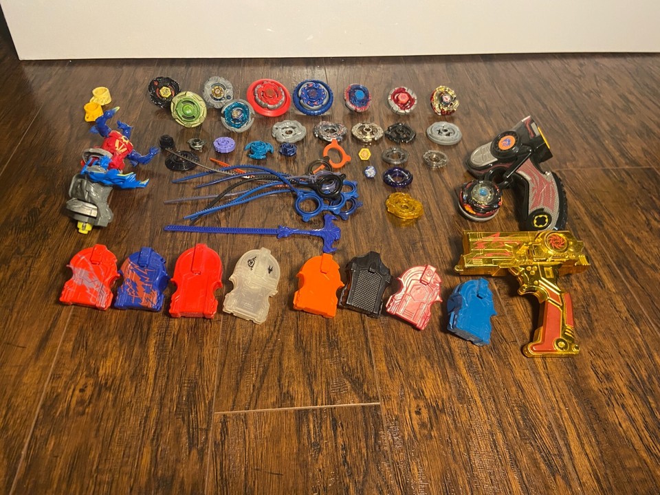 Big Beyblade Metal Fury Lot (Complete Beyblades)(Lots of spares and ...