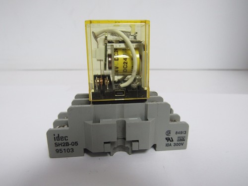 IDEC RH2B-U DC 24V RELAY W/ IDEC SH2B-05 ( LOT OF 3 ) | eBay