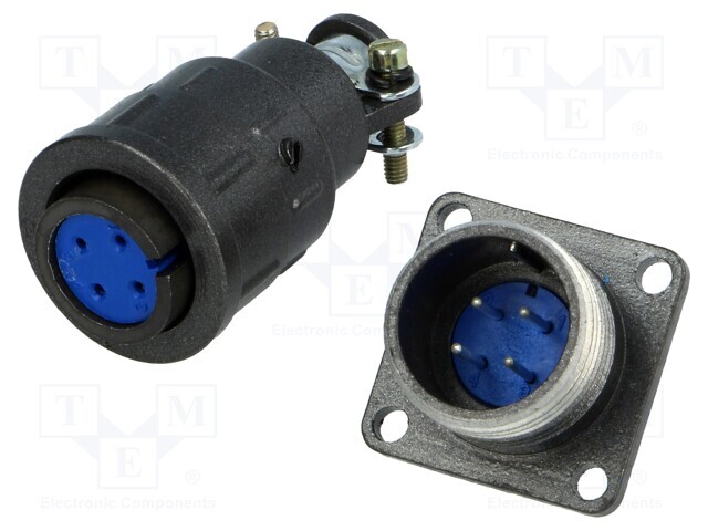 Terminal Connector: Round Pin: 4 Connector,Plug DS1110-06 Soldering ...