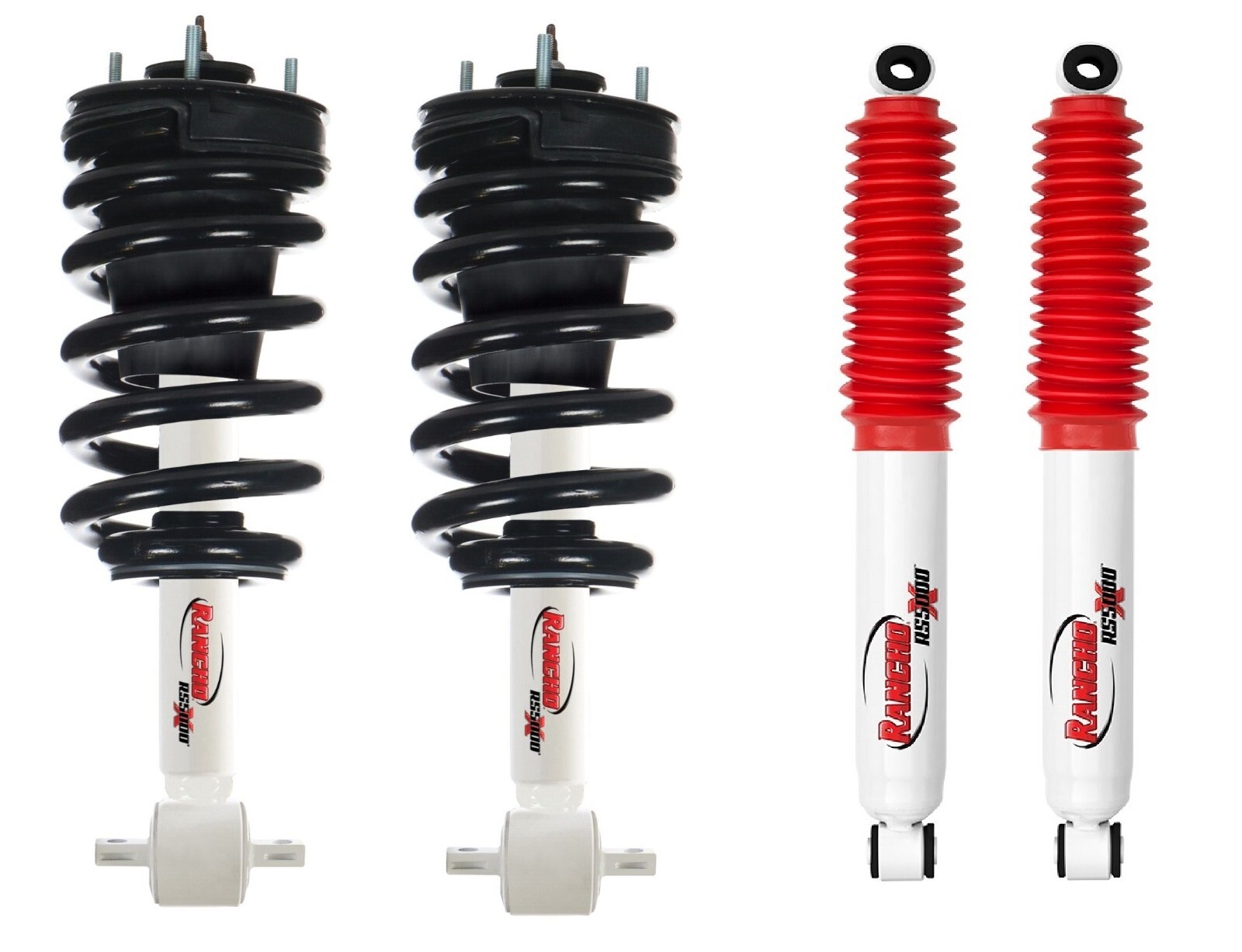 Rancho Loaded Strut Set w/ Rear RS5000X Shocks 2019-26 Silverado Sierra ...