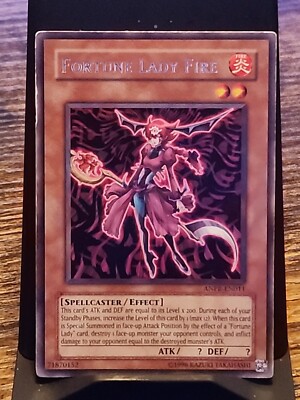 Fortune Lady Fire - Rare Foil - Yugioh Fire Monster - Vintage | eBay
