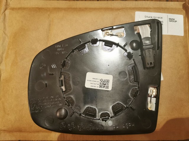 BMW X6 X5 Genuine Wide Angle Mirror Glass Right Drivers 51167174982 ...