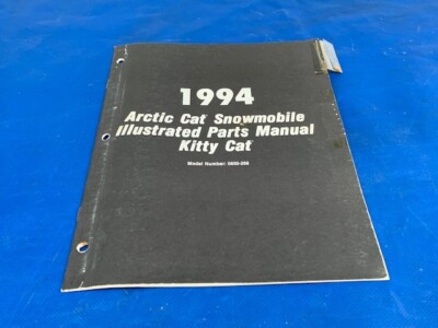 1994 Arctic Cat KITTY CAT PRINTED Parts Manual Original Vintage Cat ...