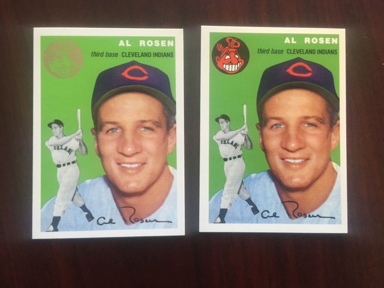 1954 topps archives Al Rosen gold parallel and base 15 | eBay