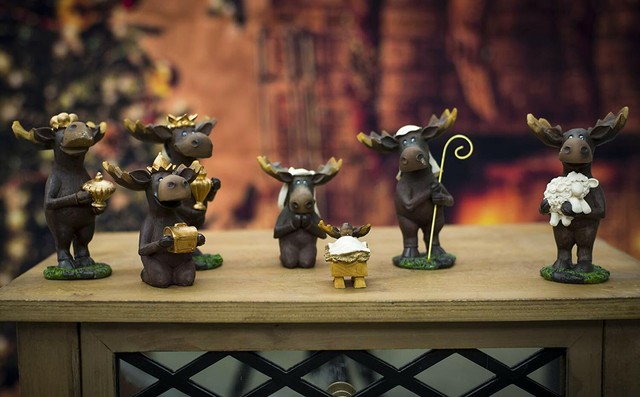 7 Piece Moose Figurines Christmas Nativity SE for sale online | eBay