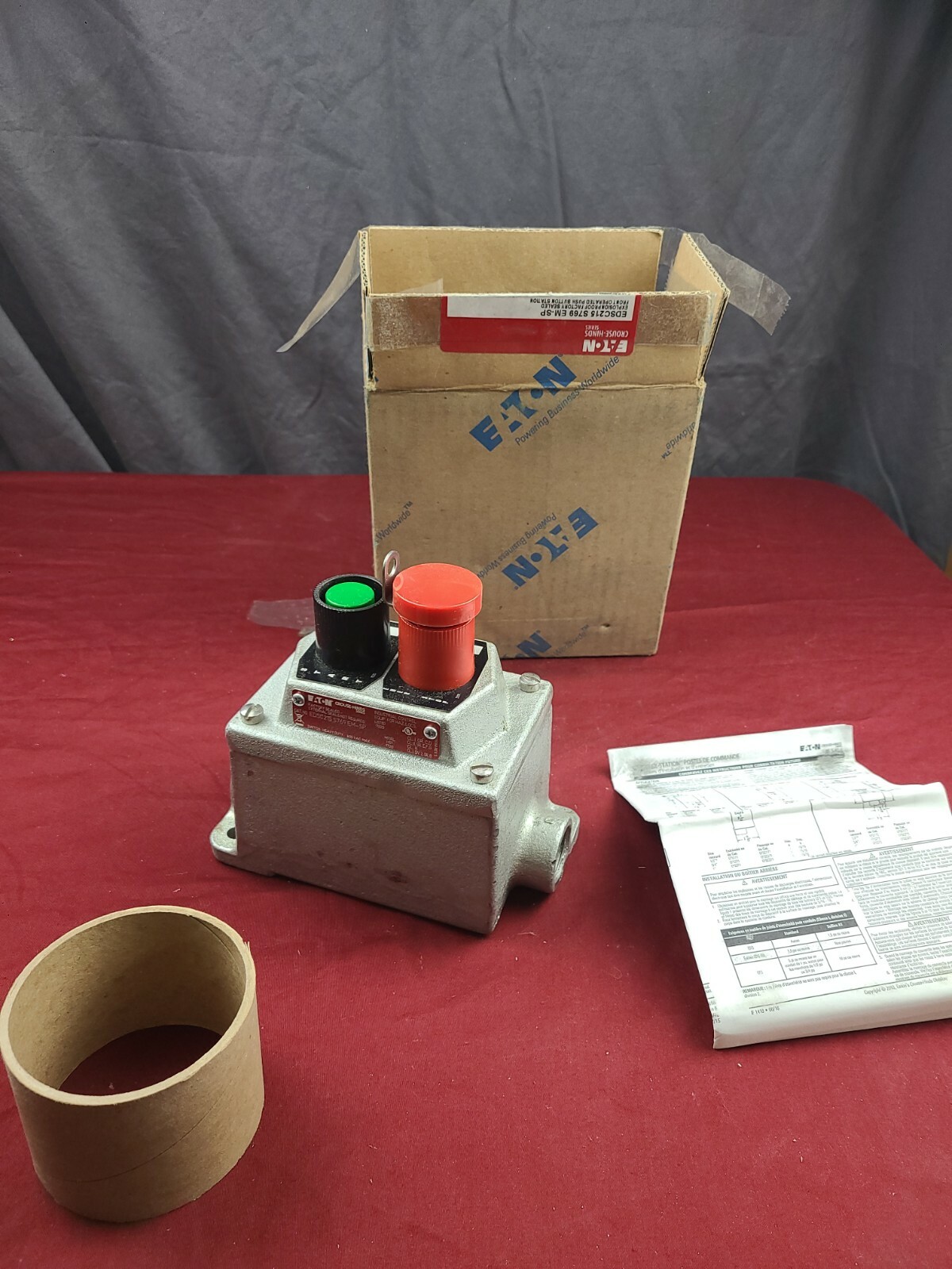 EATON CORPORATION EDSC215 EXPLOSION PROOF FACTORY SEALED PUSH BUTTON ...