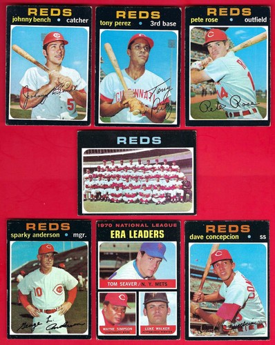 1971 Topps Cincinnati Reds Team Set (33) | eBay