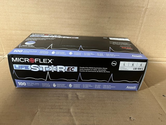 Microflex LifeStar EC Large Nitrile Examination Gloves - LSE-104-L ...