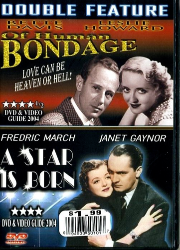 OF Human Bondage bette Davis Leslie Howard+a Star is Born CLASSICS DVD ...