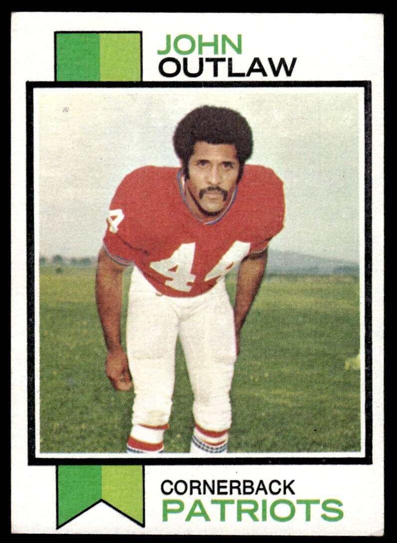 1973 TOPPS JOHN OUTLAW 2 RC NEW ENGLAND PATRIOTS #384 | eBay