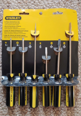 Stanley 64-457 6-Piece Screwdriver Set 64-457 Rust Resistant Plate USA ...