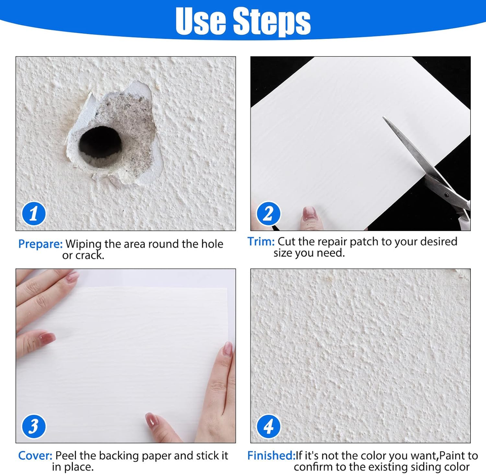 20 Pieces Vinyl Siding Repair Kit Vinyl Siding Patch Mobile Home ...