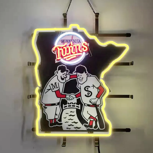 17"x16" Minnesota Twins City Neon Sign Light Lamp With HD Vivid ...